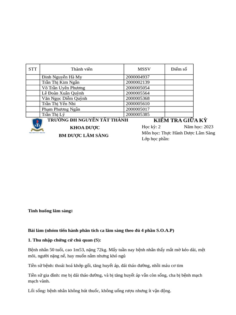 DLS TH1 - HK2 - 2023 - Dot 2 - CT6 - BÀI BUỔI 4 | PDF