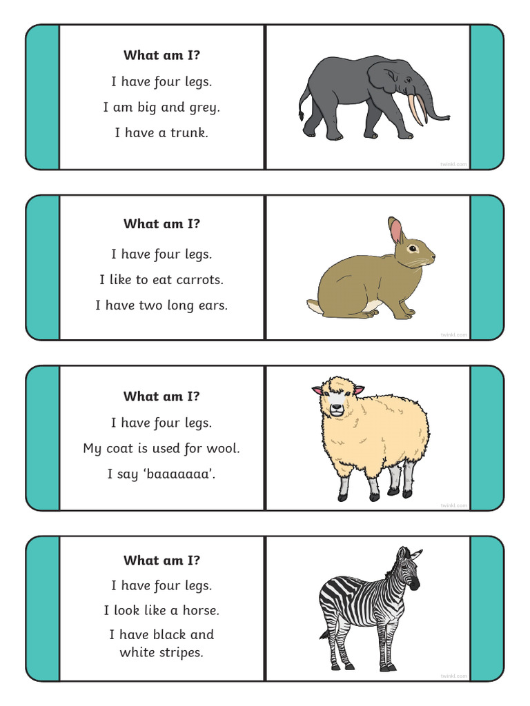 Animal Guessing Game for Kids | PDF