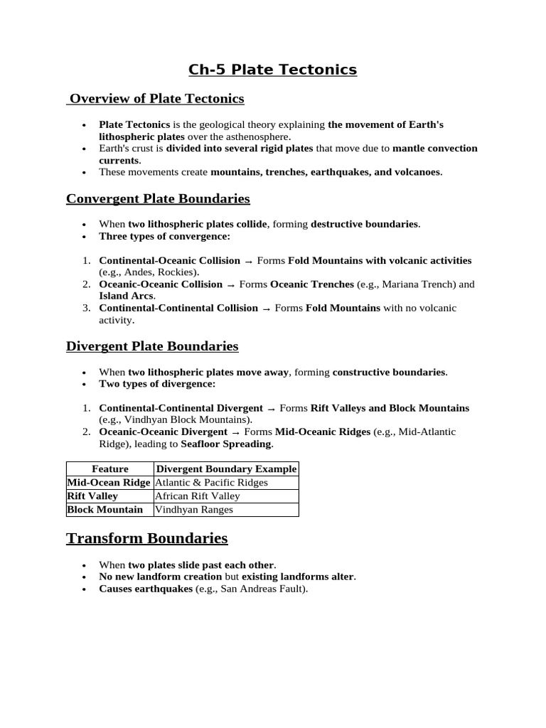 Understanding Plate Tectonics Basics | PDF | Plate Tectonics | Rock ...