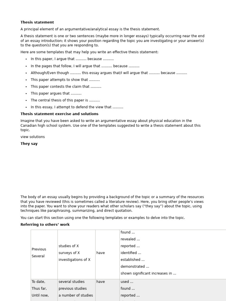 How To Build Argument | PDF | Essays | Thesis