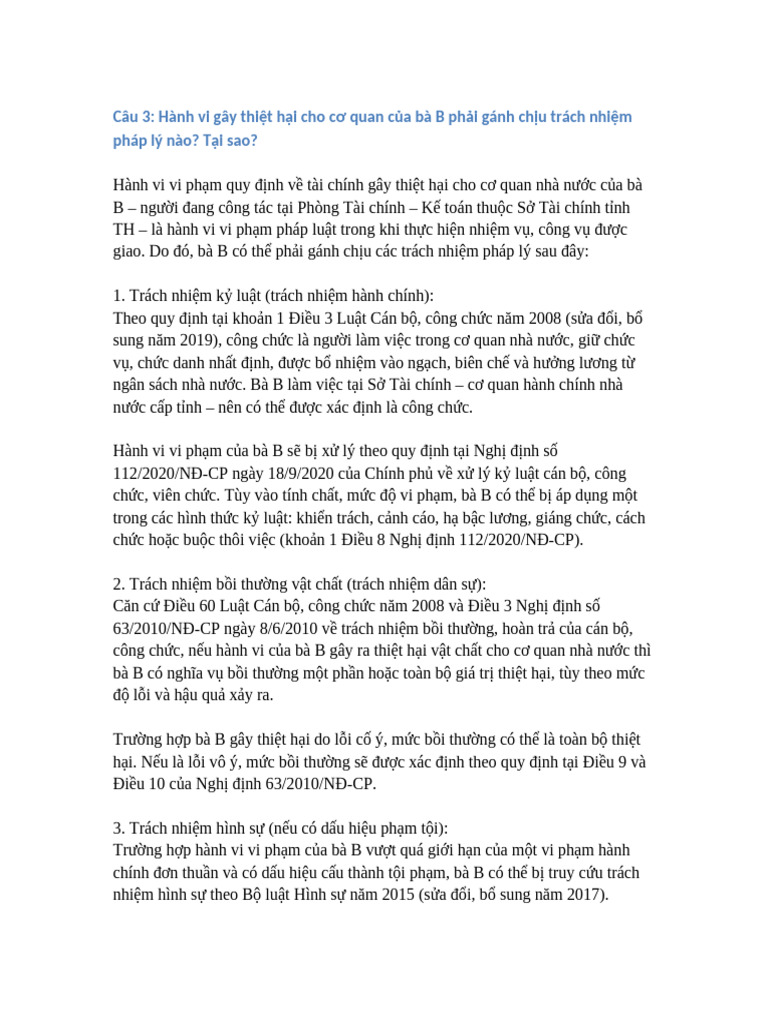 Cau_3_Trach_Nhiem_Phap_Ly_Ba_B | PDF