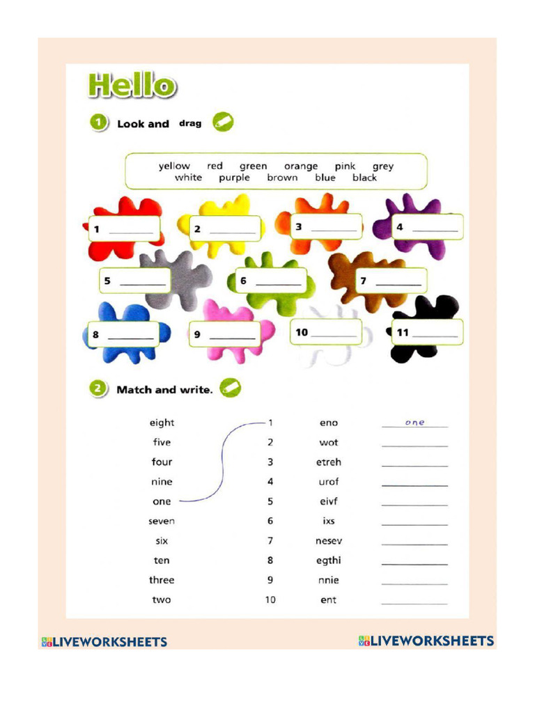 Numbers and Colors | PDF
