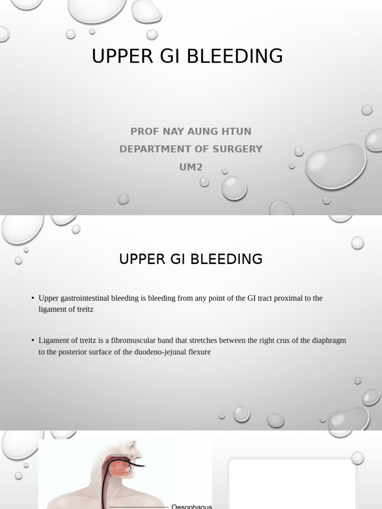 Upper GI Bleeding Edited_b3488c2e 3696 48af a581 46938e1c649c | PDF ...