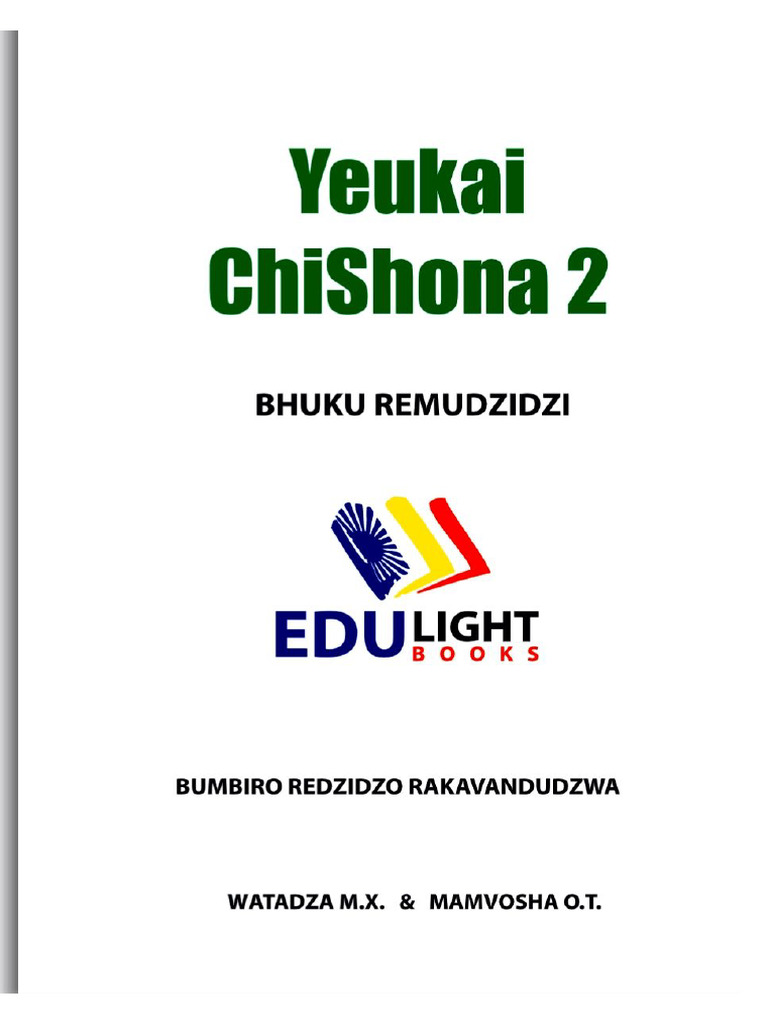 ZJC Yeukai ChiShona Fomu 2 | PDF