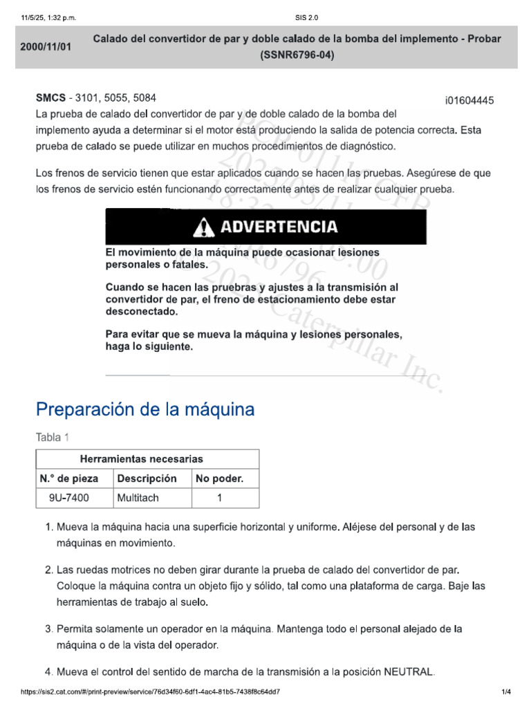 Calado de Convertidor | PDF