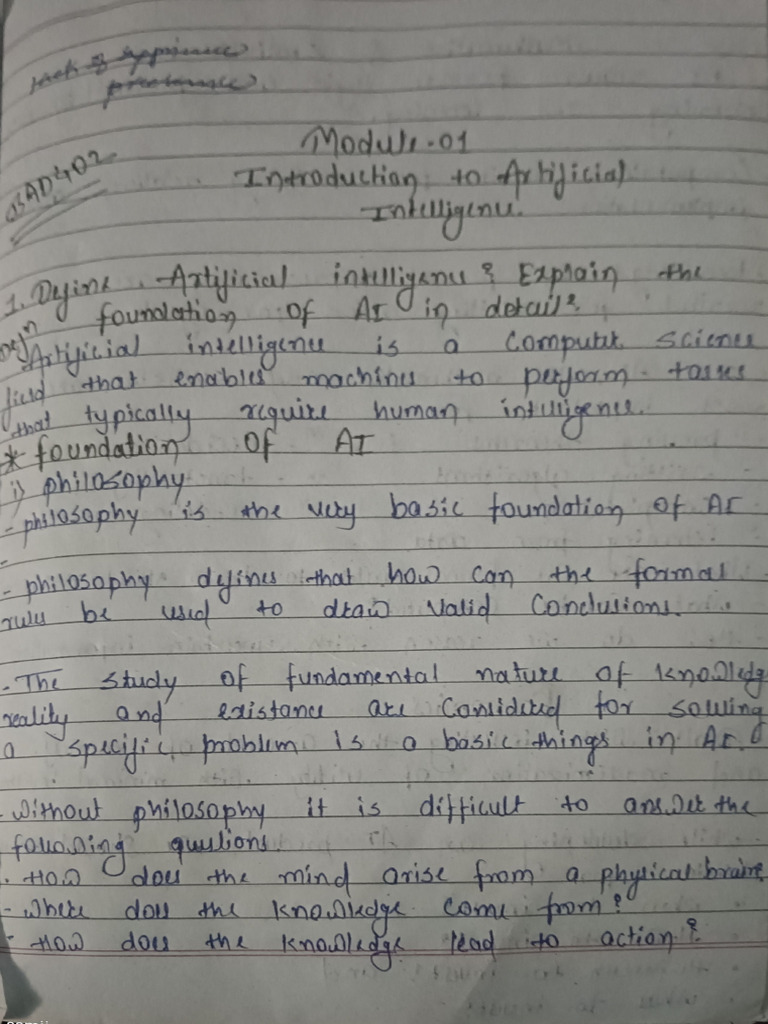 AI Module 1 | PDF