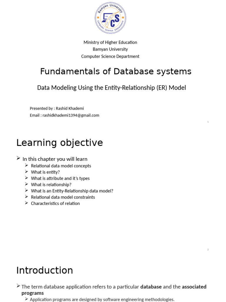 Chapter-3 | PDF | Conceptual Model | Data Model