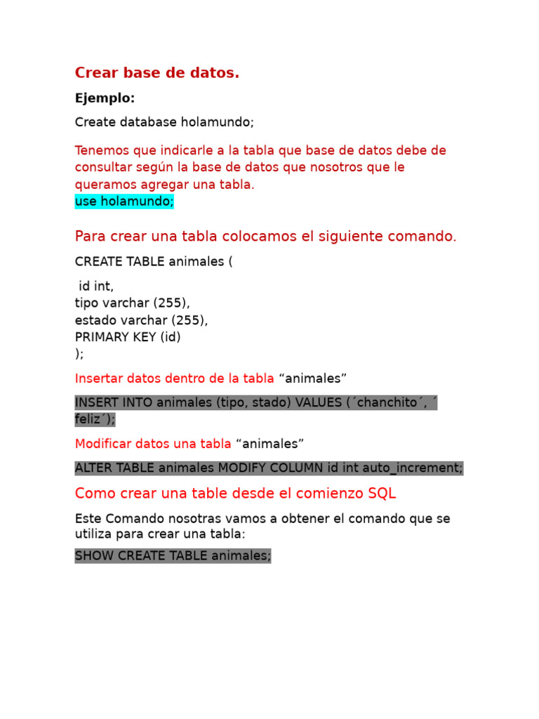 Base de Datos | PDF | SQL | Tecnologías de la información