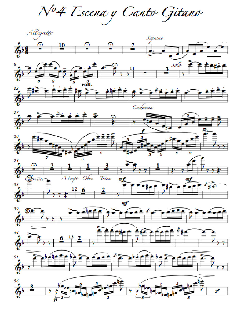 Nº 4 Escena y Canto Gitano | PDF