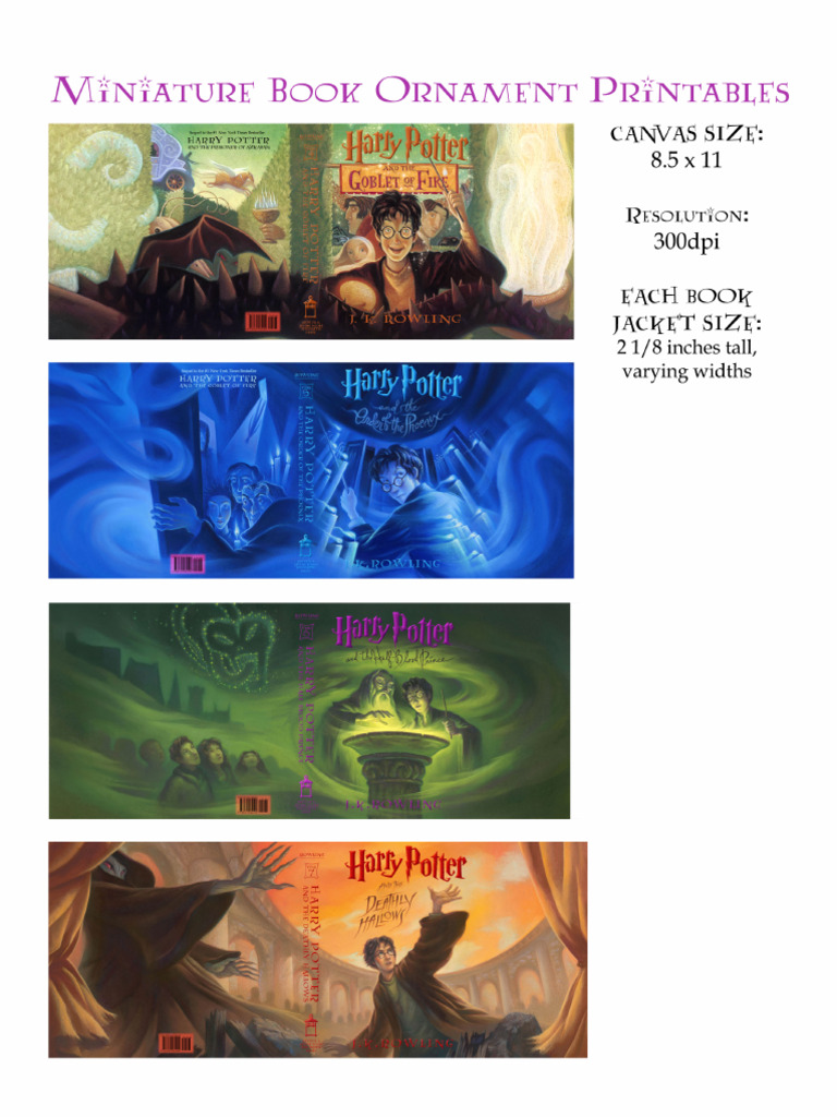 HP Miniature BookCovers 4-7 | PDF