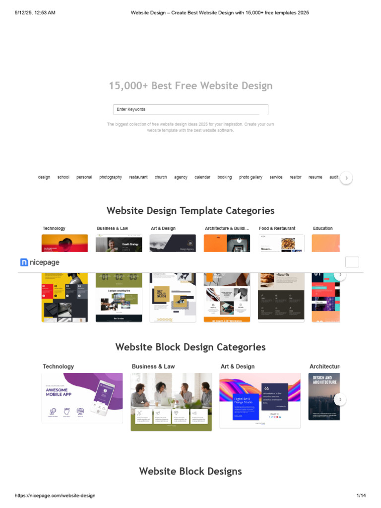 Website Design - Create Best Website Design With 15,000+ Free Templates ...