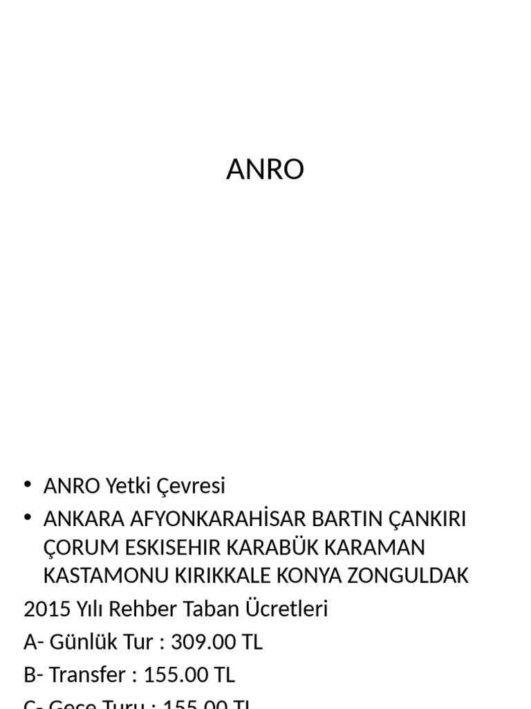 Anro 1 | PDF
