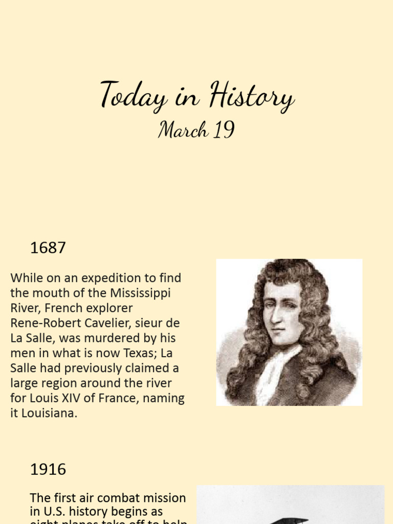 Historical Events on March 19 | PDF