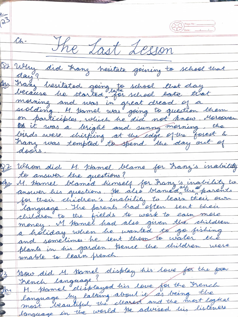 Last Lesson | PDF