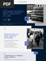 Law of Persons Chapter 1 Notes | PDF | Precedent | Common Law