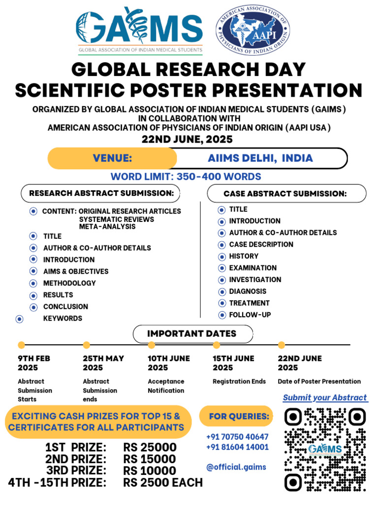 GAIMS X AAPI Global Research Day Poster Presentation 2025 | PDF
