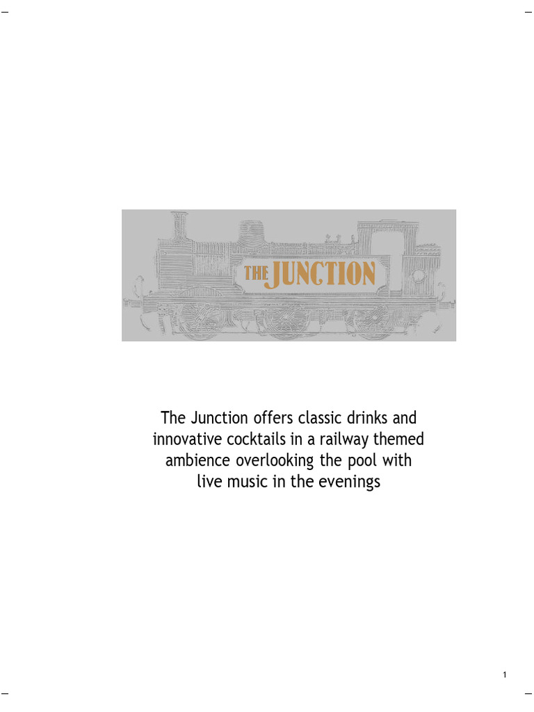 The Junction Final Menu 2024 | PDF | Scotch Whisky | Pizza