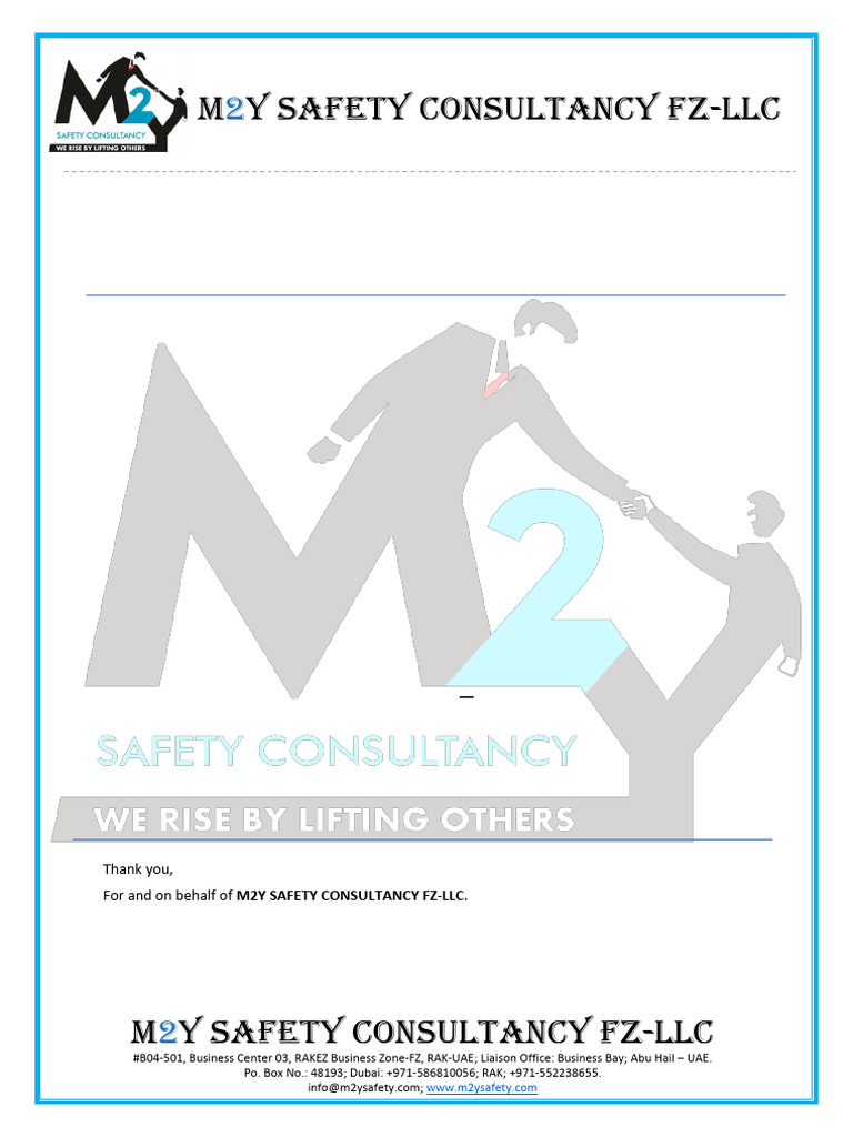 M2Y Safety Consultancy Bank Details | PDF