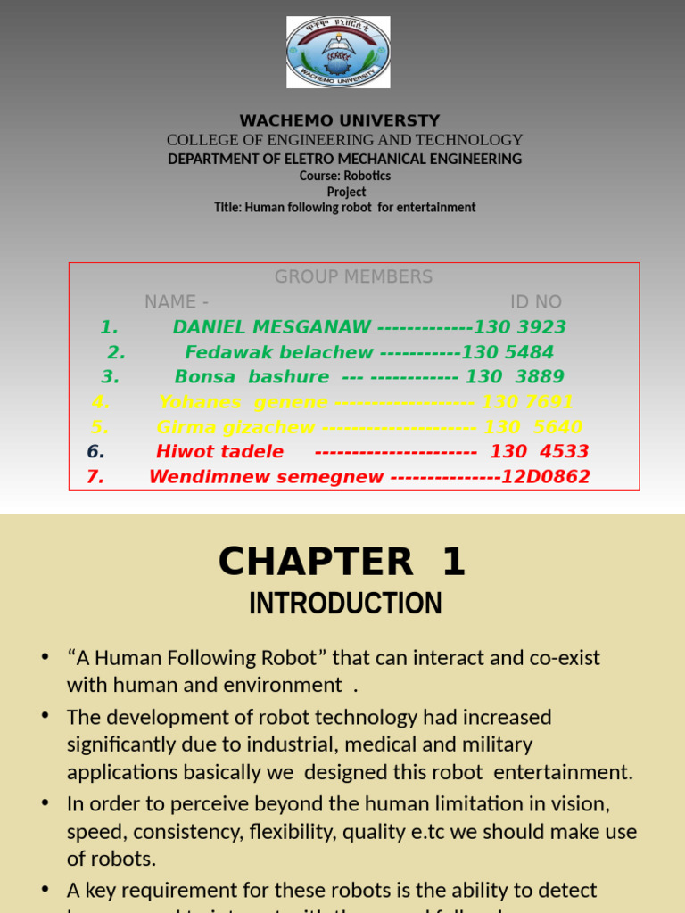 Mechatronics Presentation | PDF | Robot | Robotics