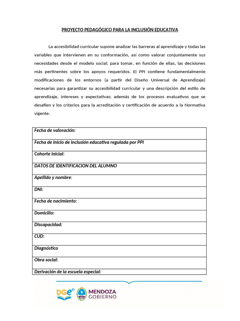 Modelo PPI 2025 | PDF | Evaluación | Aprendizaje