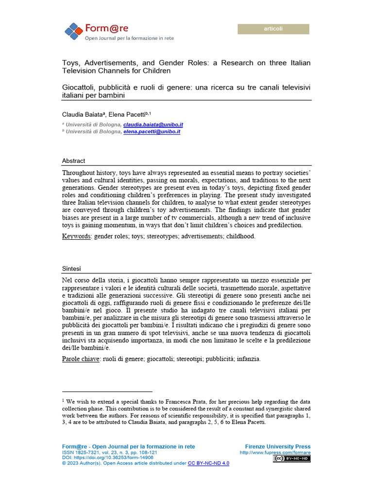 Toys_Advertisements_and_Gender_Roles_a_Research_on | PDF | Toys | Barbie