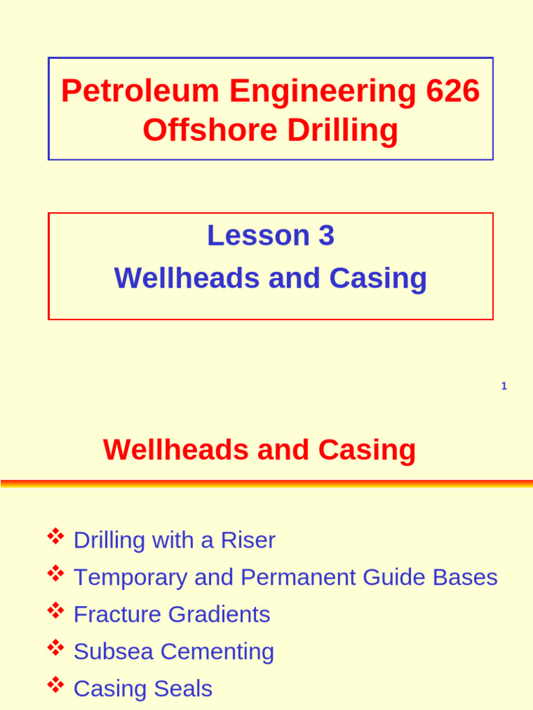 Wellheads and Casing | PDF | Casing (Borehole) | Oil Well