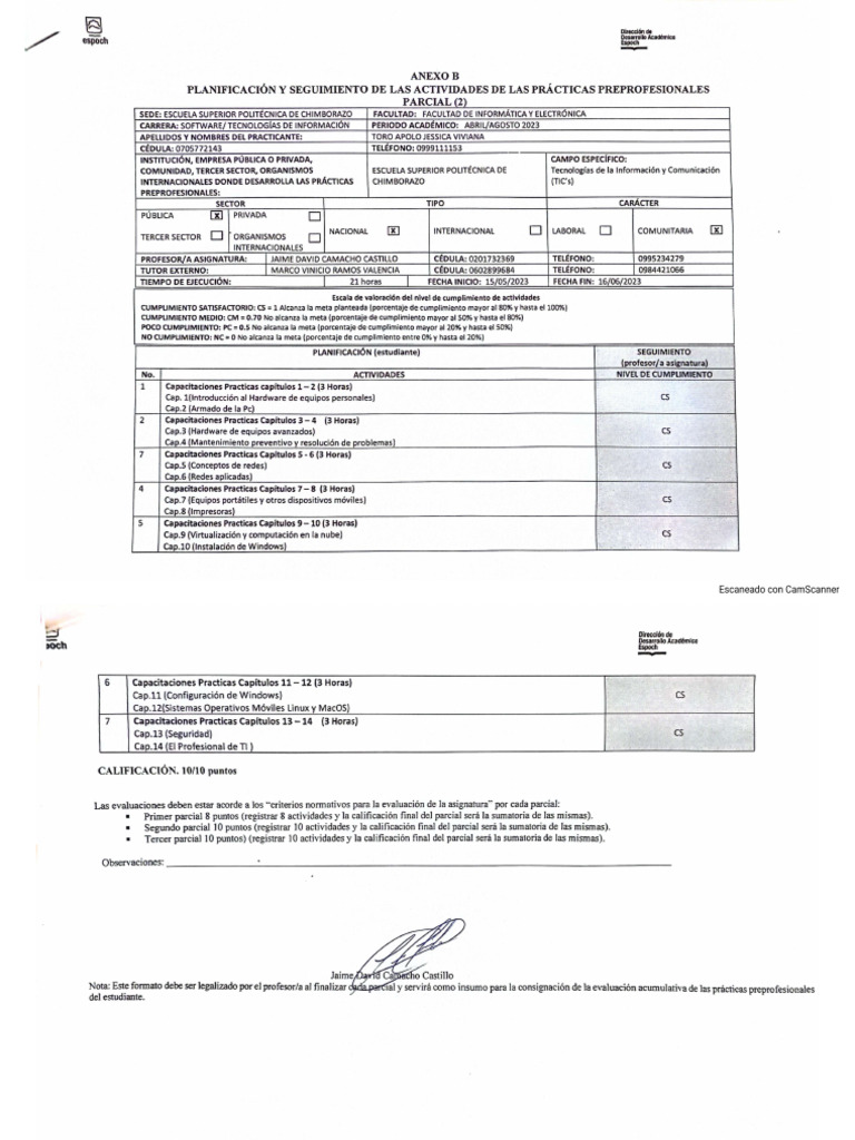 2.2 Anexo - B - Segundo - Parcial - Jessica Toro - 6806 | PDF