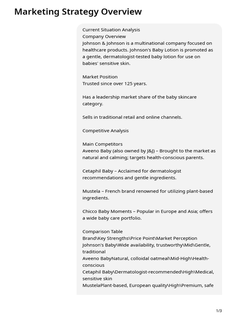 Marketing Strategy Overview | PDF | Brand | Marketing