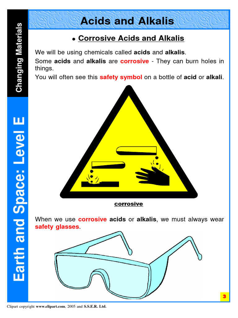 Acids & Alkalis Information Booklet | PDF | Ph | Acid