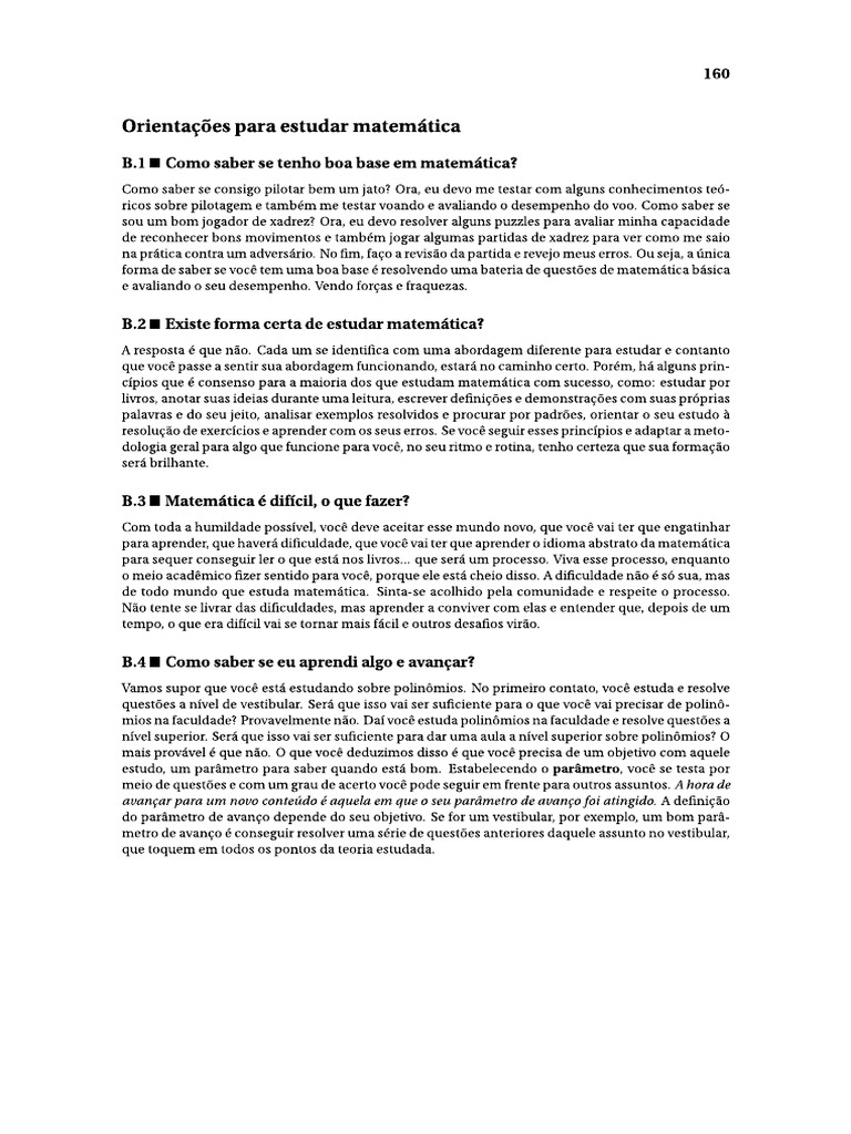 Como Estudar Matematica | PDF