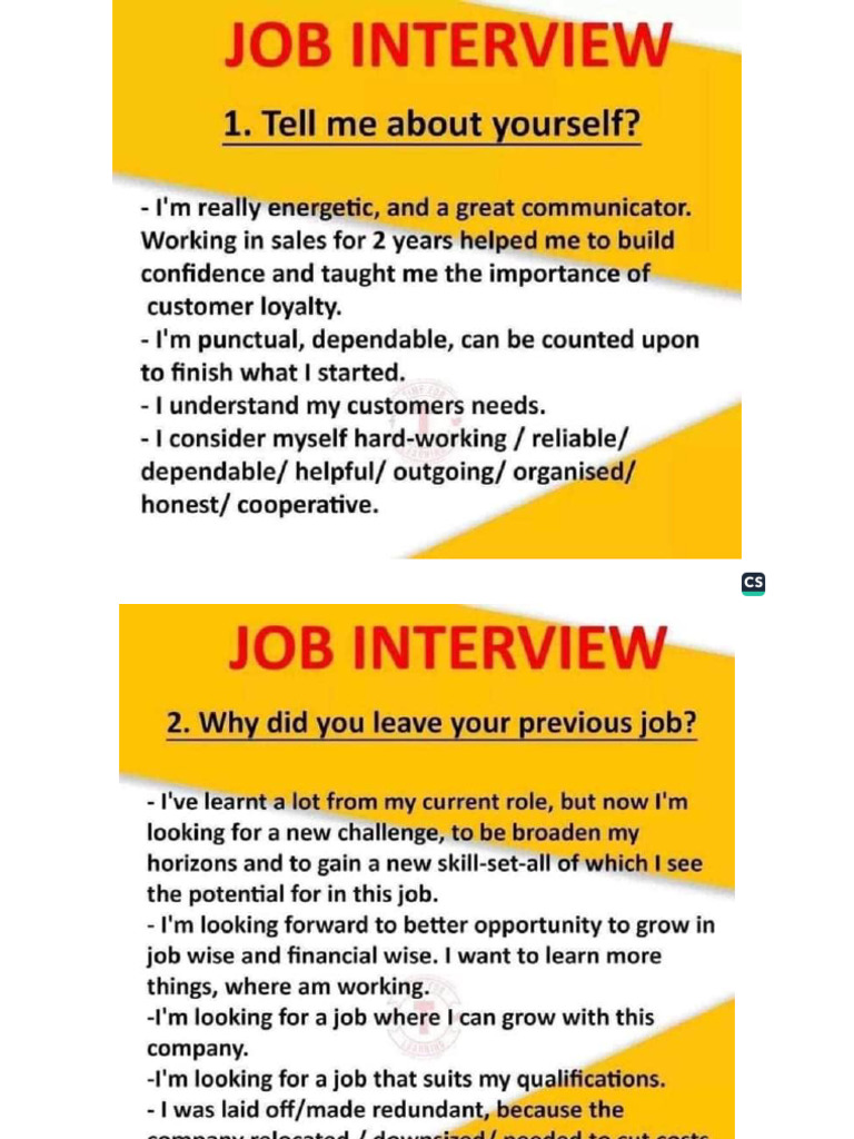 Job Interview | PDF