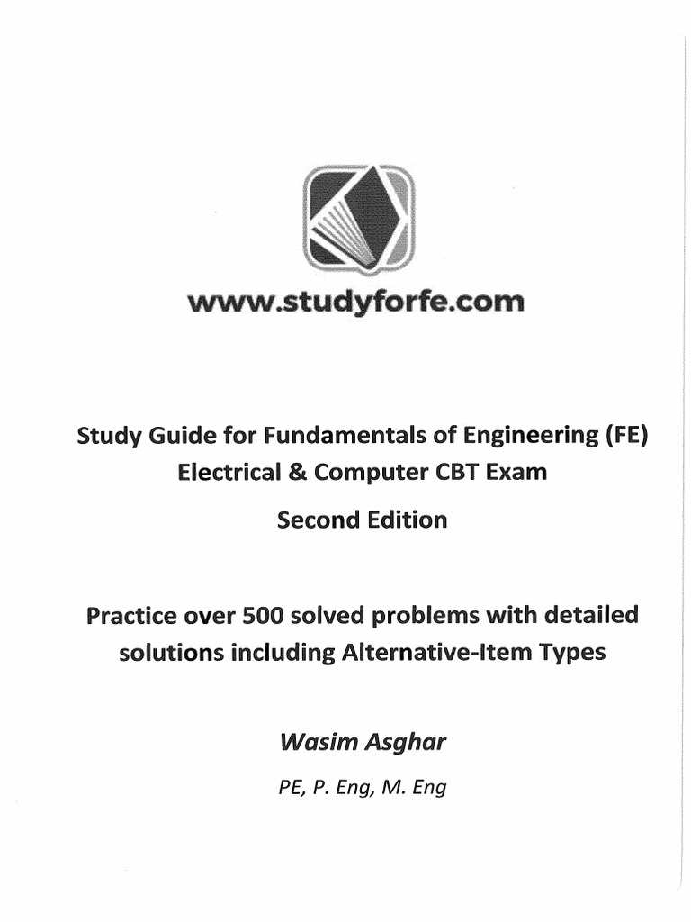 FE Electrical & Computer Exam Guide | PDF | Ellipse | Mathematical Analysis