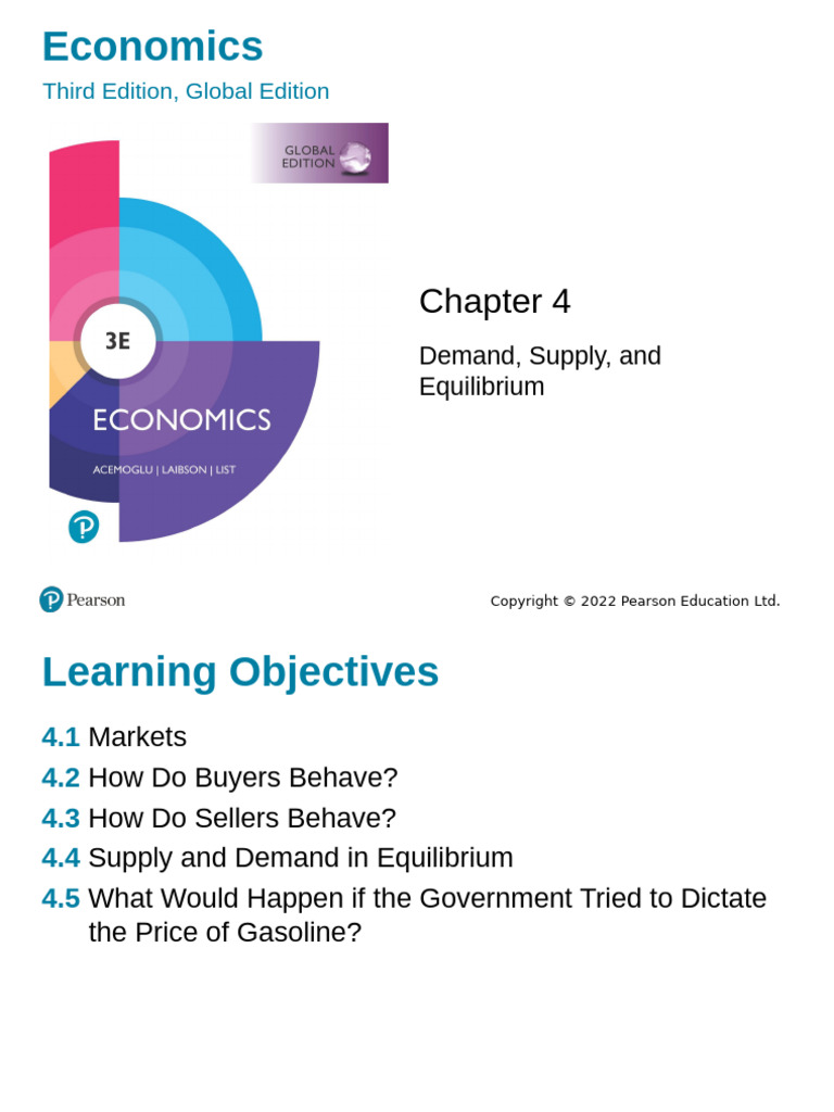 Acemoglu Econ 3e Accessible Fullppt 04 | PDF | Supply And Demand | Economic Equilibrium