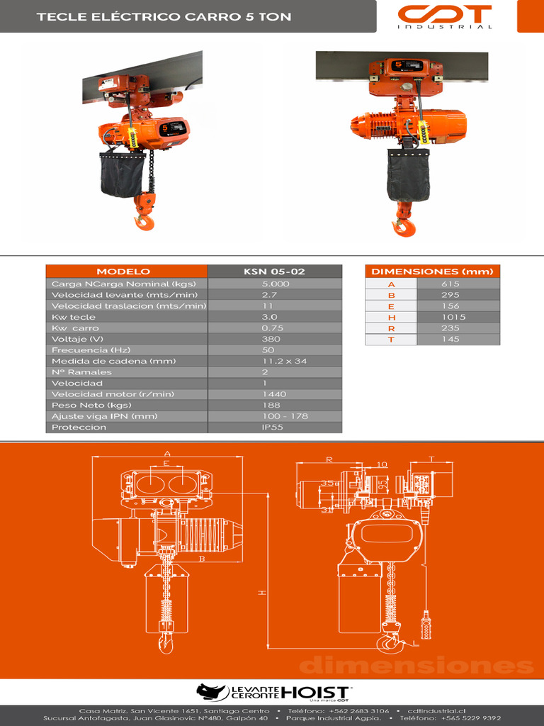TECLE CERONTE 5 TON CON CARRO (1) | PDF