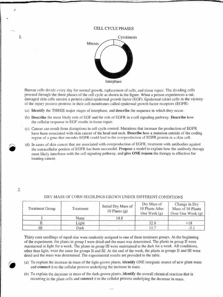 AP Biology Practice FRQs | PDF