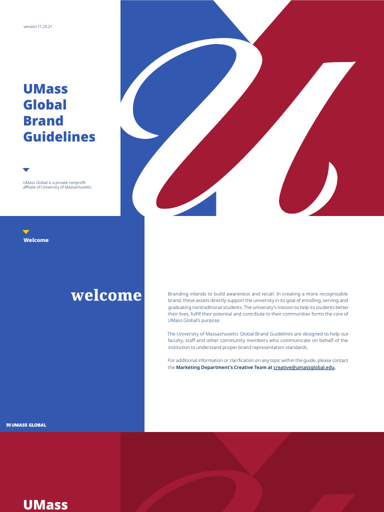 UMass Global Brand Guidelines | PDF | Typefaces | Graphic Design
