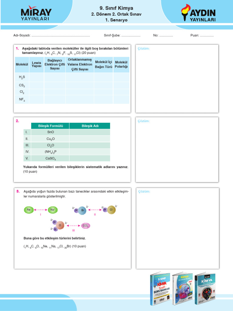 9 Sınf Miray Aydin 2 Dönem 1 Senaryo | PDF