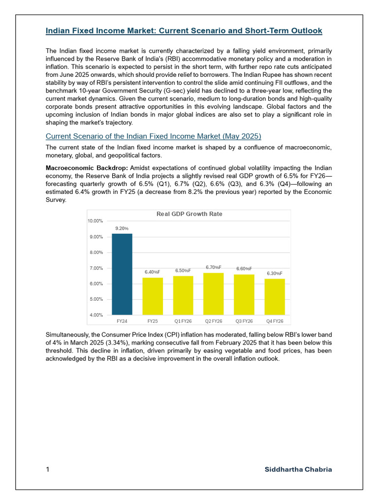 Indian Fixed Income Market Outlook 2025 | PDF | Bonds (Finance) | Bond ...