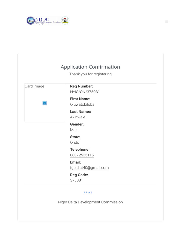 NDDC - Internship | PDF