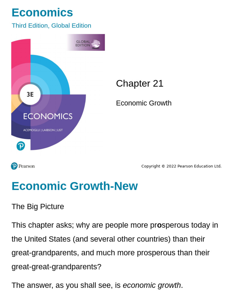 Acemoglu_Econ_3e_accessible_fullppt_21 | PDF | Economic Growth | Consumption (Economics)