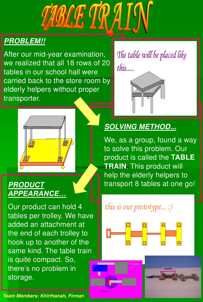 Table Train: Efficient Table Transport Solution | PDF