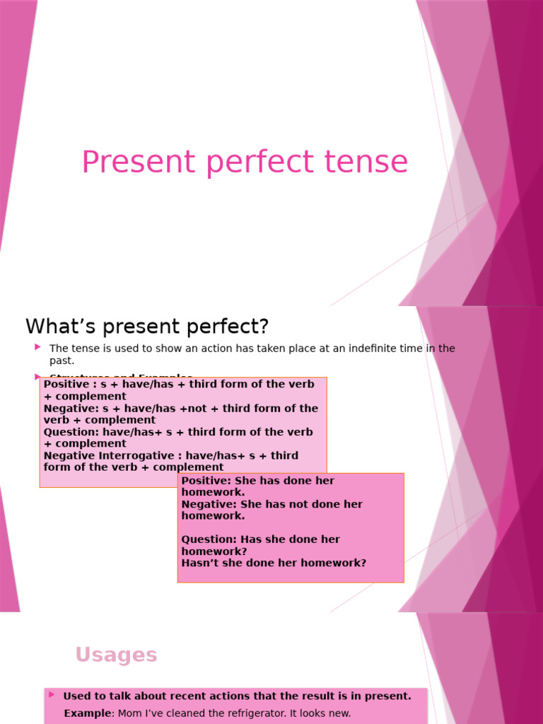 Present Perfect Tense | PDF