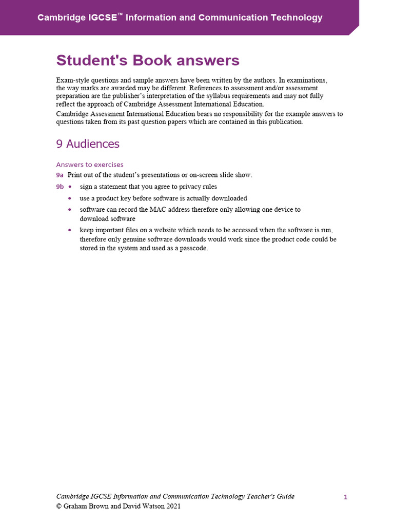 Answer Files For Chapter 9 | PDF | Copyright Infringement | Computing