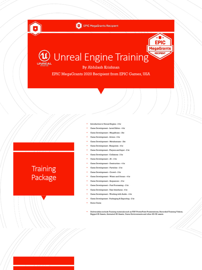 Comprehensive Unreal Engine Training | PDF