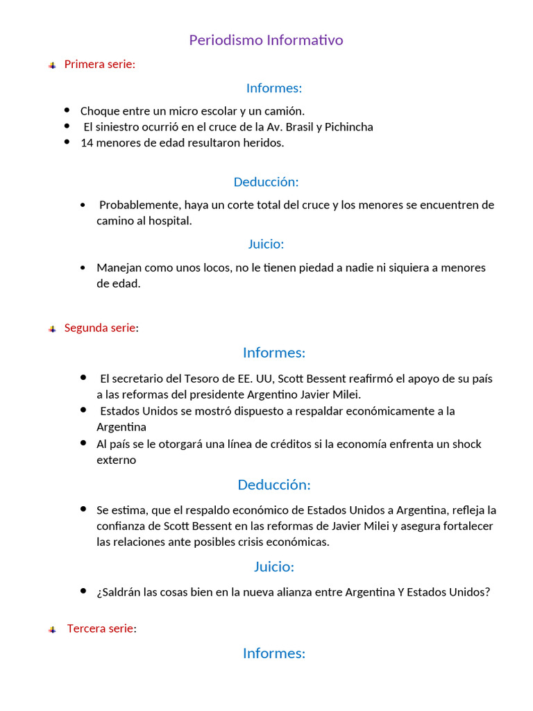 Periodismo Informativo | PDF
