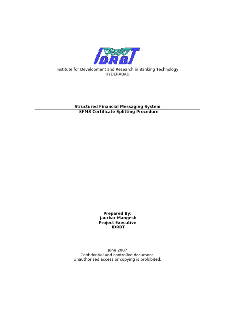 SFMS Certificate Splitting Guide | PDF | Button (Computing) | Public ...