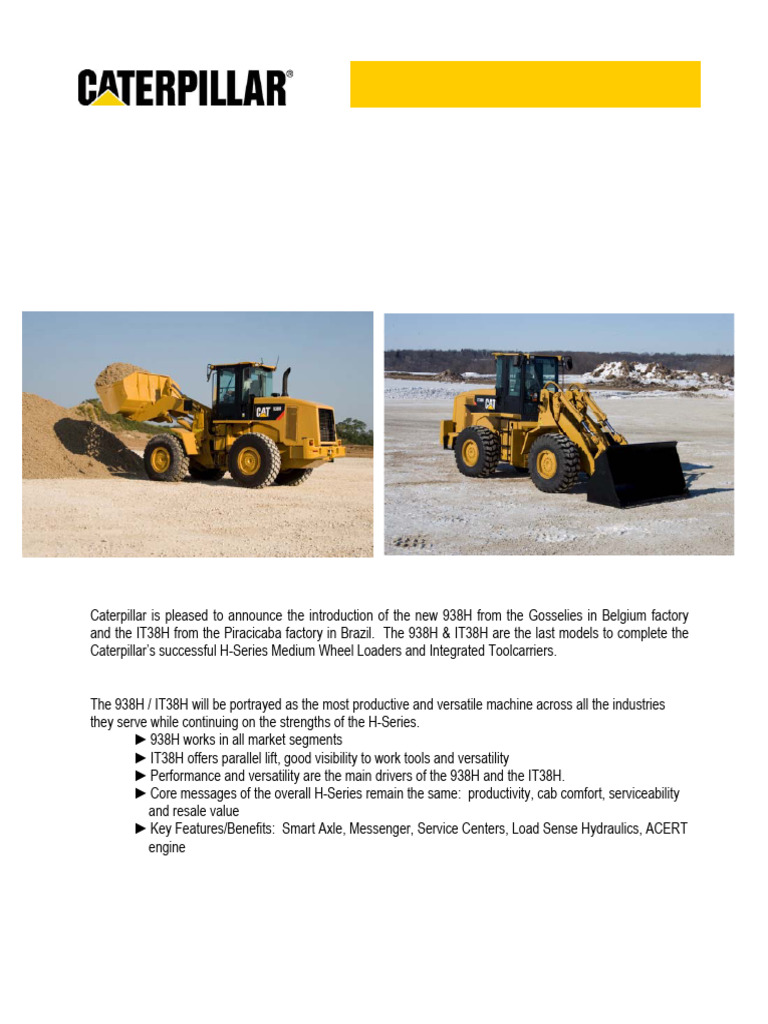 938H IT38H Phase in GL Sept 07 V2 Présentation | PDF | Engines | Axle