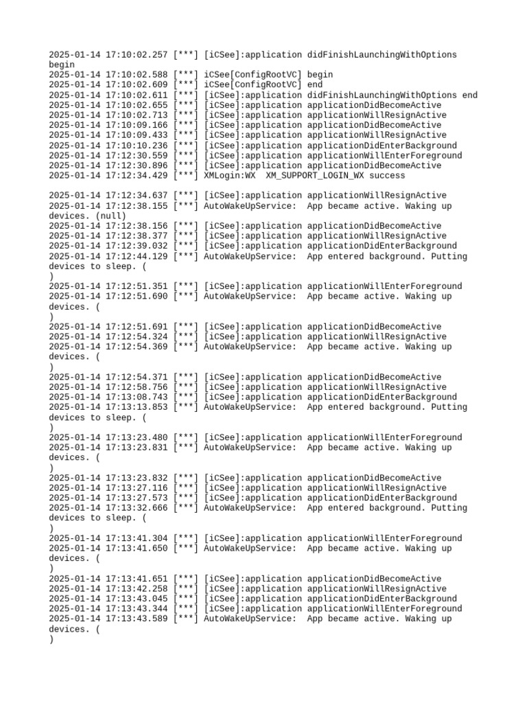 App Debug Log | PDF