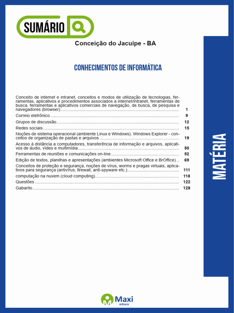 03 Conhecimentos de Informatica | PDF | Internet | Rede de computadores
