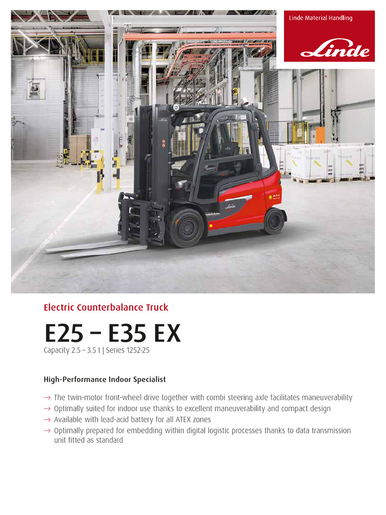 E25 - E35 EX: Electric Counterbalance Truck | PDF | Automotive Technologies | Vehicle Technology